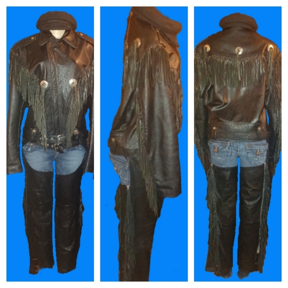 Excelled | Jackets & Coats | Vintage Genuine Riding Leathers Including ...